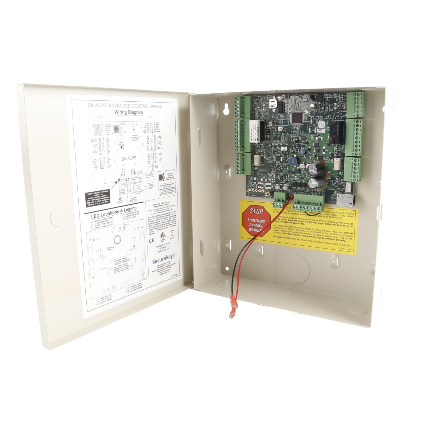 Secura Key SK-ACPE-LE Advanced 2-Door Control Panel w/ Ethernet, Board ...